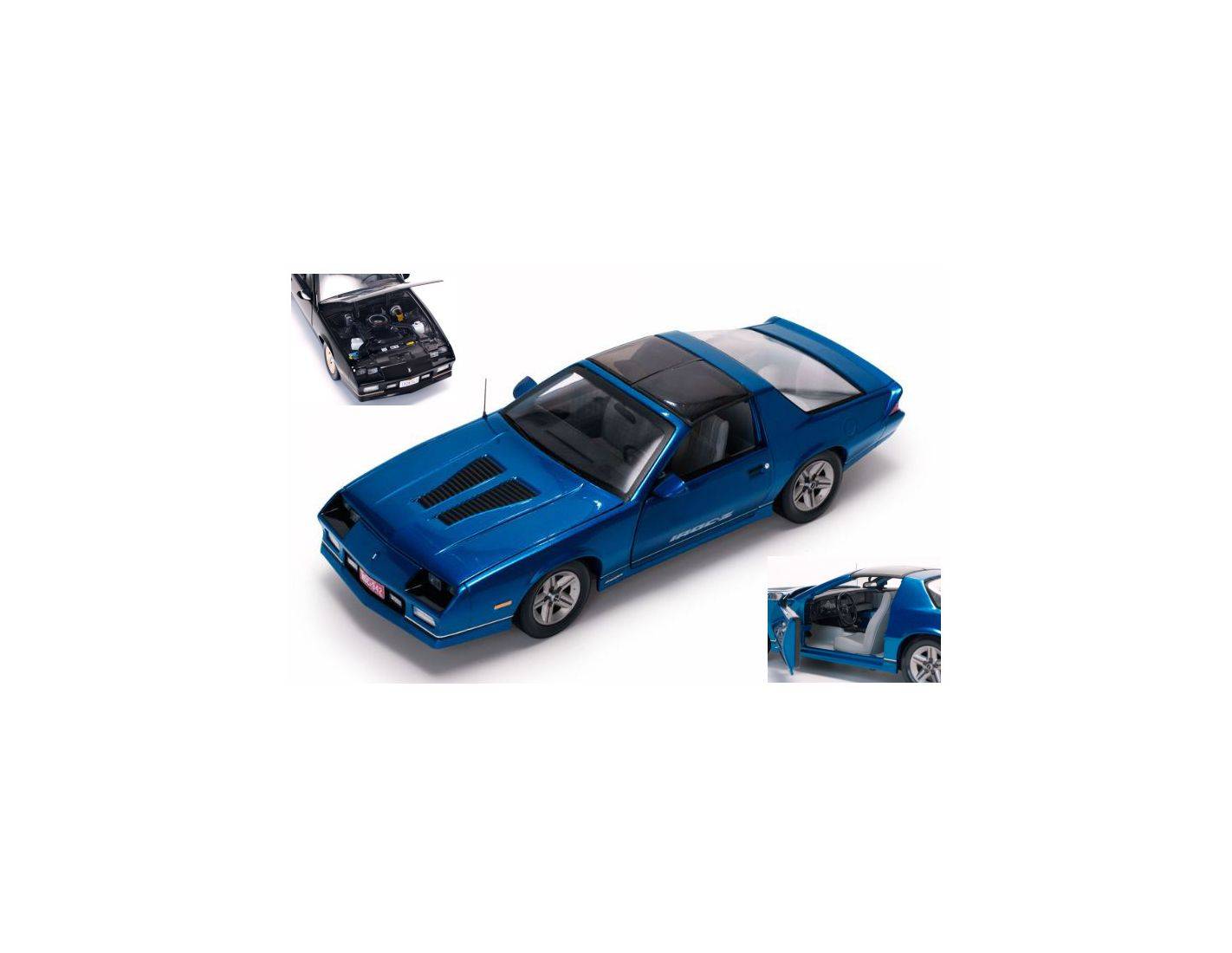 SunStar SS1942 CHEVROLET CAMARO IROC-Z 1985 METALLIC BLUE 1:18 Modellino