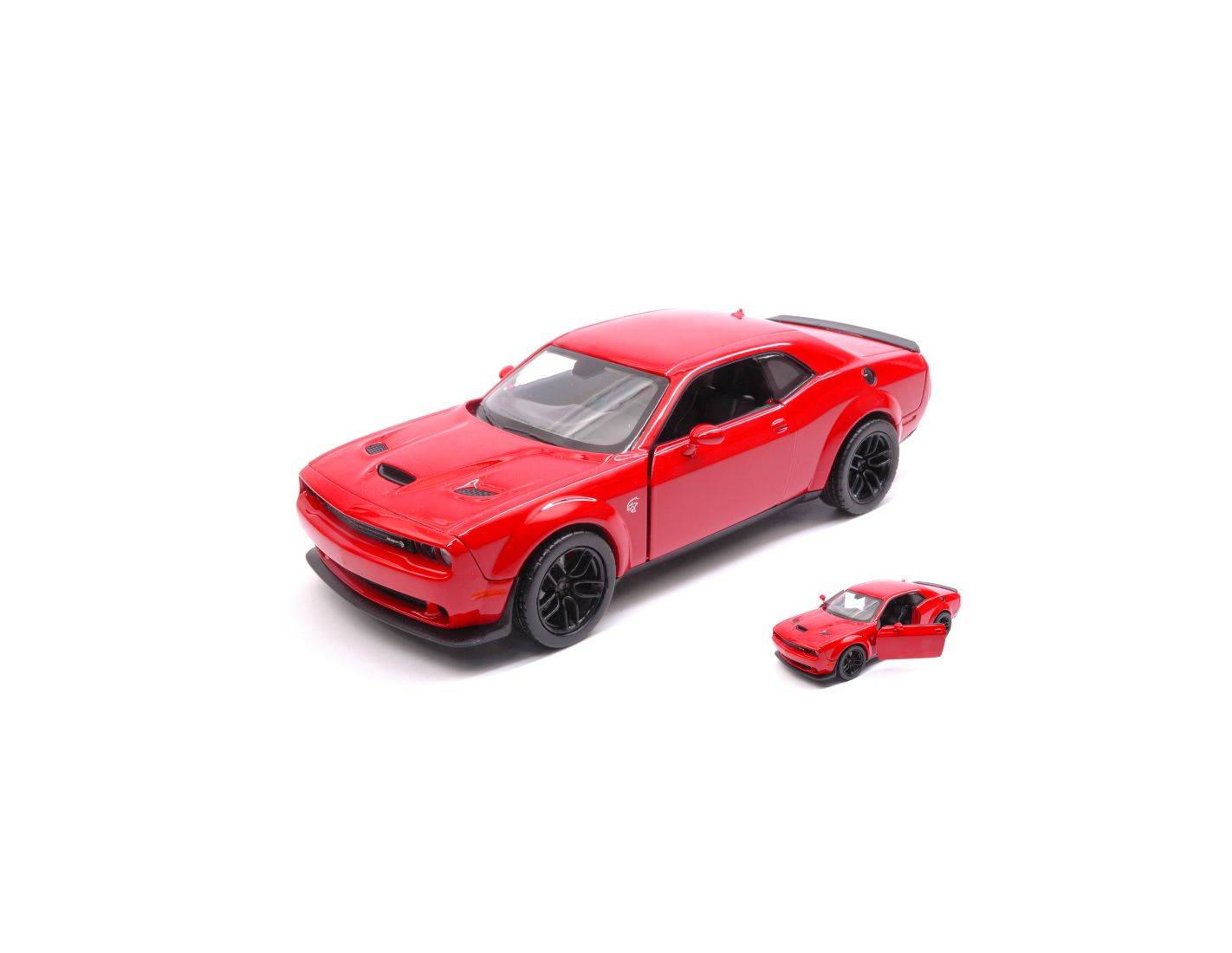 Motormax MTM79350R DODGE CHALLENGER SRT HELLCAT WIDEBODY 2018 RED 1:24 ...