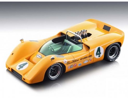 Tecnomodel TMD1856C MCLAREN M6A CAN AM N.4 WINNER LAGUNA SECA 1967 BRUCE MCLAREN 1:18 Modellino