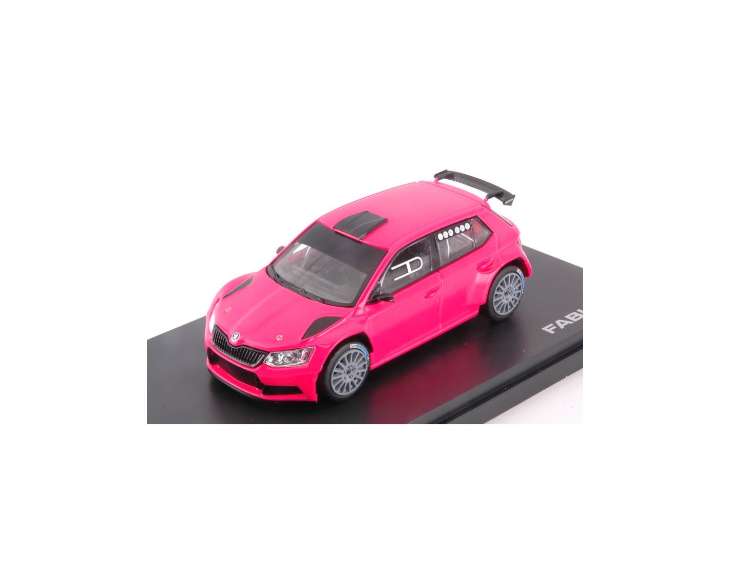Abrex AB605BW SKODA FABIA III R5 (2015) PINK MATT 1:43 Modellino