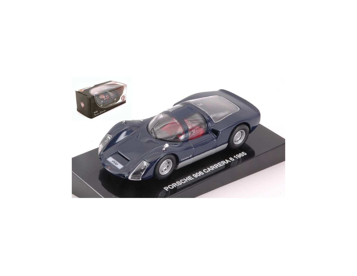 Edison Giocattoli EDS898221G PORSCHE 906 CARRERA 6 1965 DARK BLUE 1:43 ...