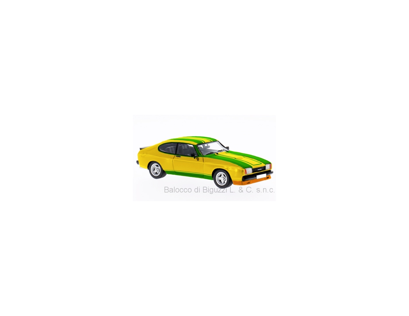 Neo Scale Models NEO46106 FORD CAPRI MKII X-PACK YELLOW/GREEN 1:43 ...