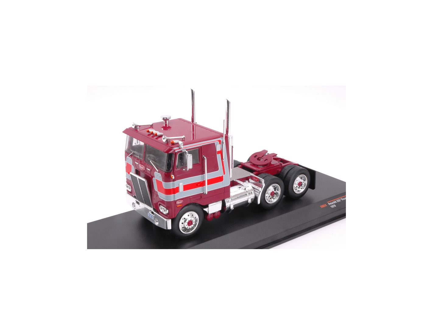 Ixo model TR024 PETERBILT 352 PACEMAKER 1979 DARK RED DECORATED ...