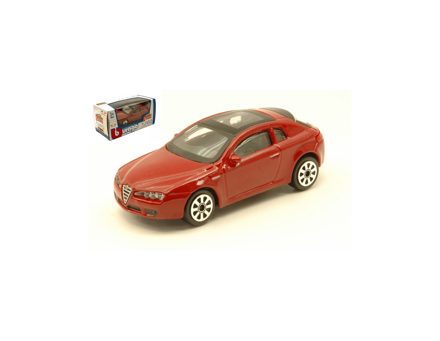 BBURAGO BU30192R ALFA ROMEO BRERA 2005 RED 1:43 Modellino