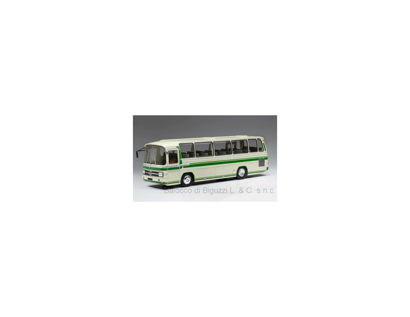 IXO MODEL BUS023 MERCEDES O 302 1972 BEIGE/GREEN 1:43 Modellino