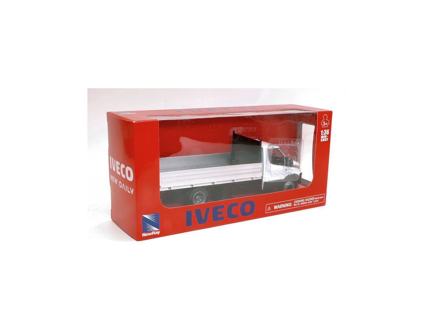 NEW RAY NY15873A IVECO DAILY BIANCO C/CASSONE 1:36 Modellino