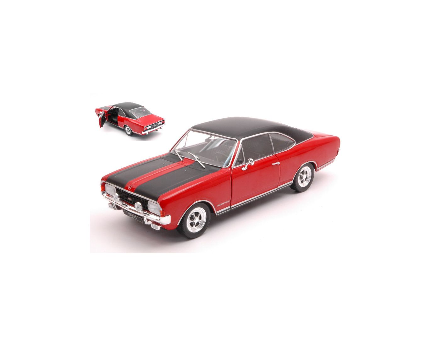 WHITEBOX WB124035 OPEL COMMODORE A GS/E RED 1:24 Modellino