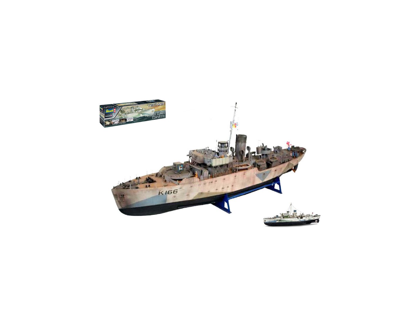 Revell RV00451 FLOWER CLASS CORVETTE WITH REALISTIC FUNCTION KIT 1:72 ...