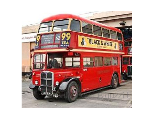 IXO MODEL BUS026LQ AEC REGENT III RT 1939 RED-BLACK-WHITE 1:43 Modellino