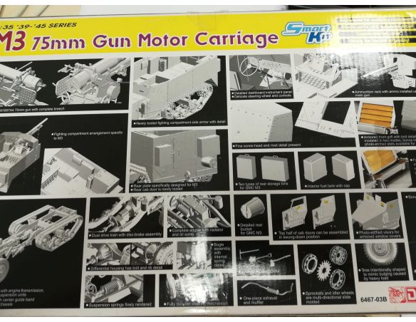 Dragon 6467 M3 75 mm Gun Motor Carriage Scala 1:35 Dragon