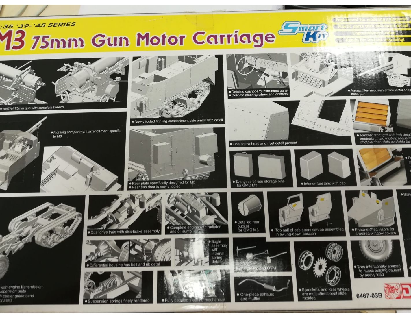 Dragon 6467 M3 75 mm Gun Motor Carriage Scala 1:35 Dragon