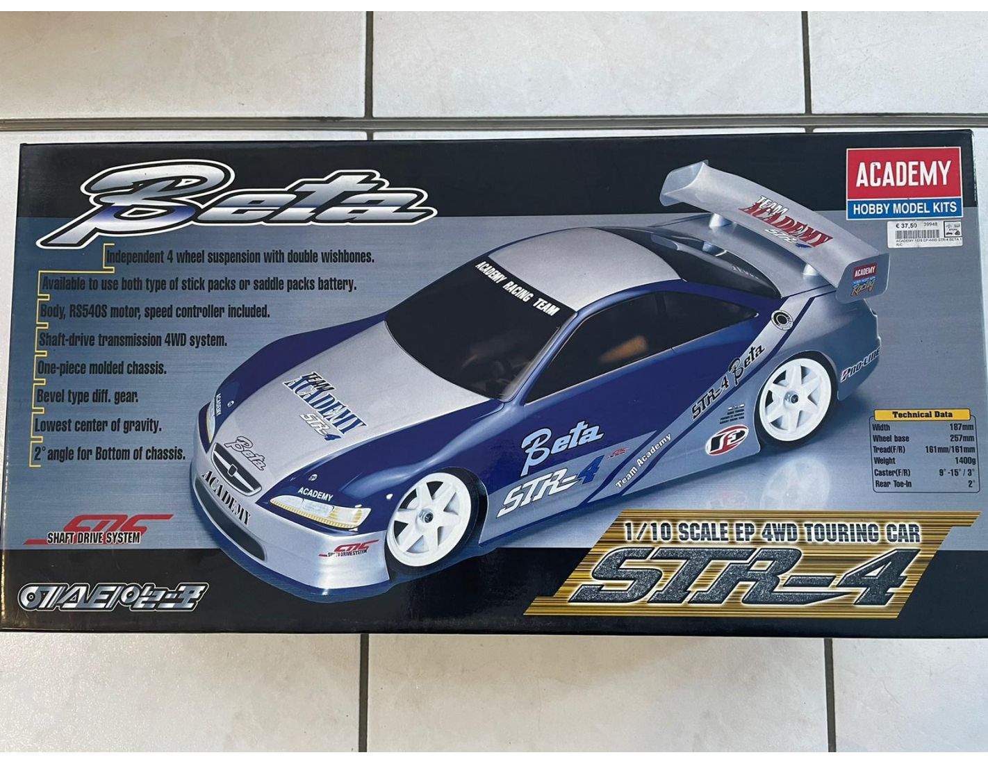 Academy 1578 EP-4WD Str-4 Beta 1 R/C Modellino Radiocomando SCATOLA ...