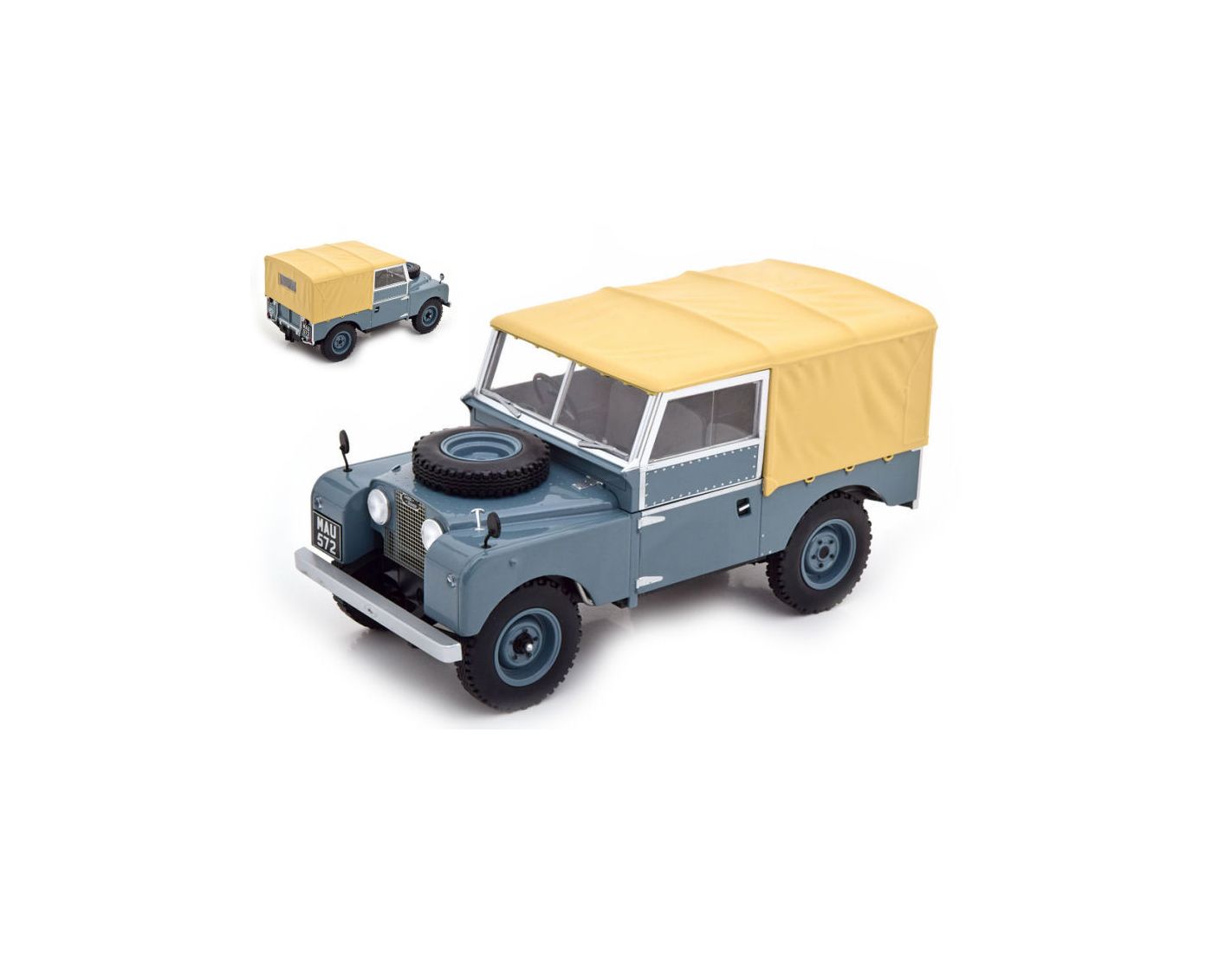 MODELCARGROUP MCG18178 LAND ROVER SERIES I GREY/BEIGE 1:18 Modellino