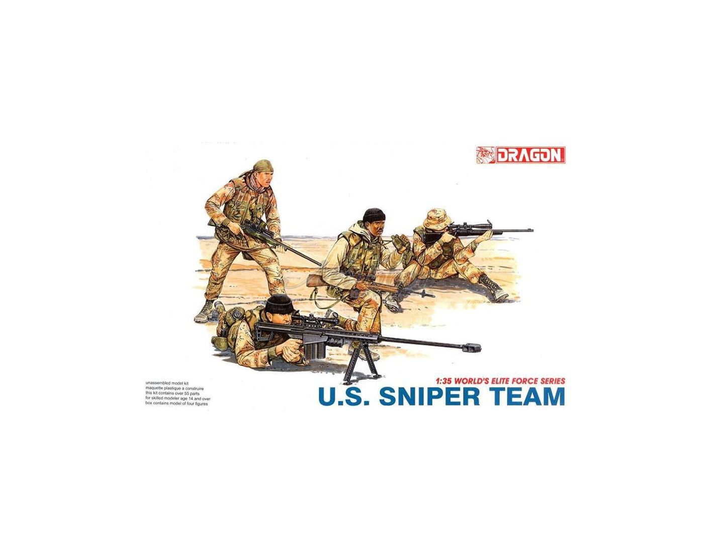 DRAGON D3016 US SNIPERS TEAM 1:35 Modellino