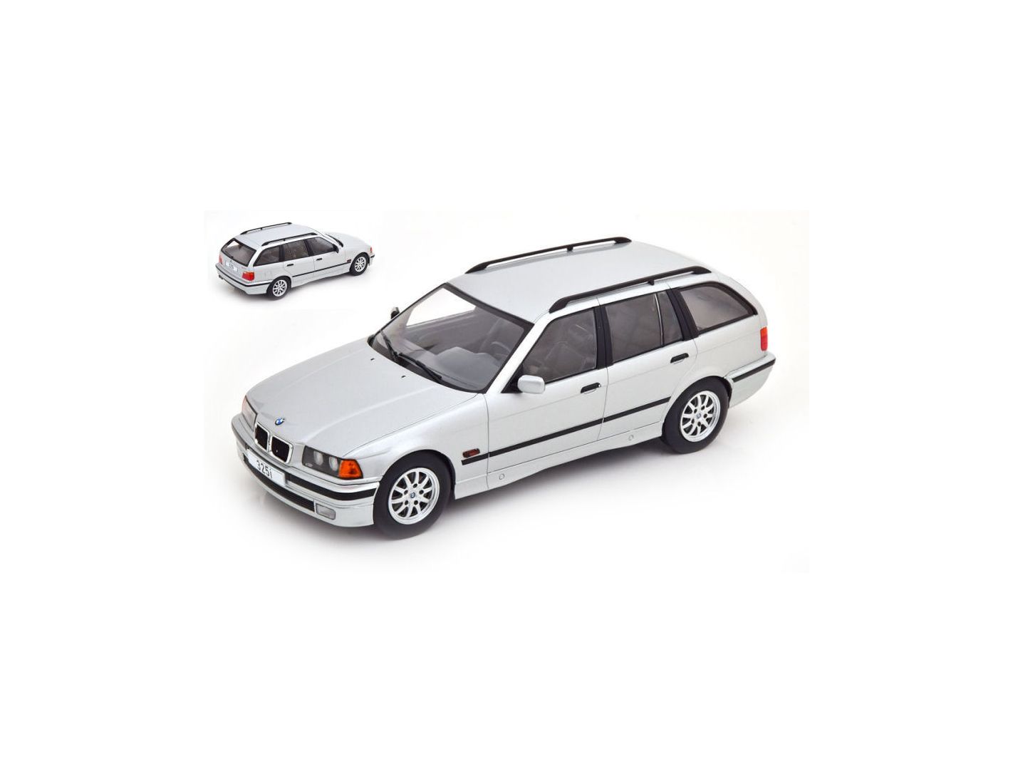MODELCARGROUP MCG18156 BMW 3rd (E36) TOURING SILVER 1:18 Modellino