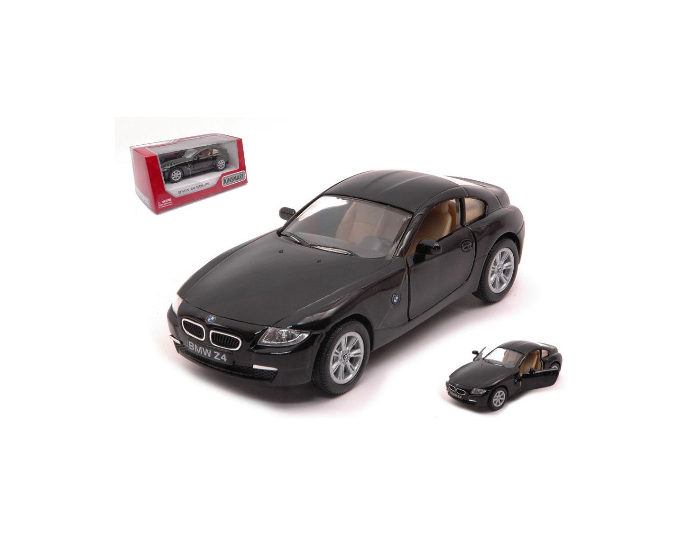 KINSMART KT5318WBK BMW Z4 COUPE' BLACK cm 12 Modellino
