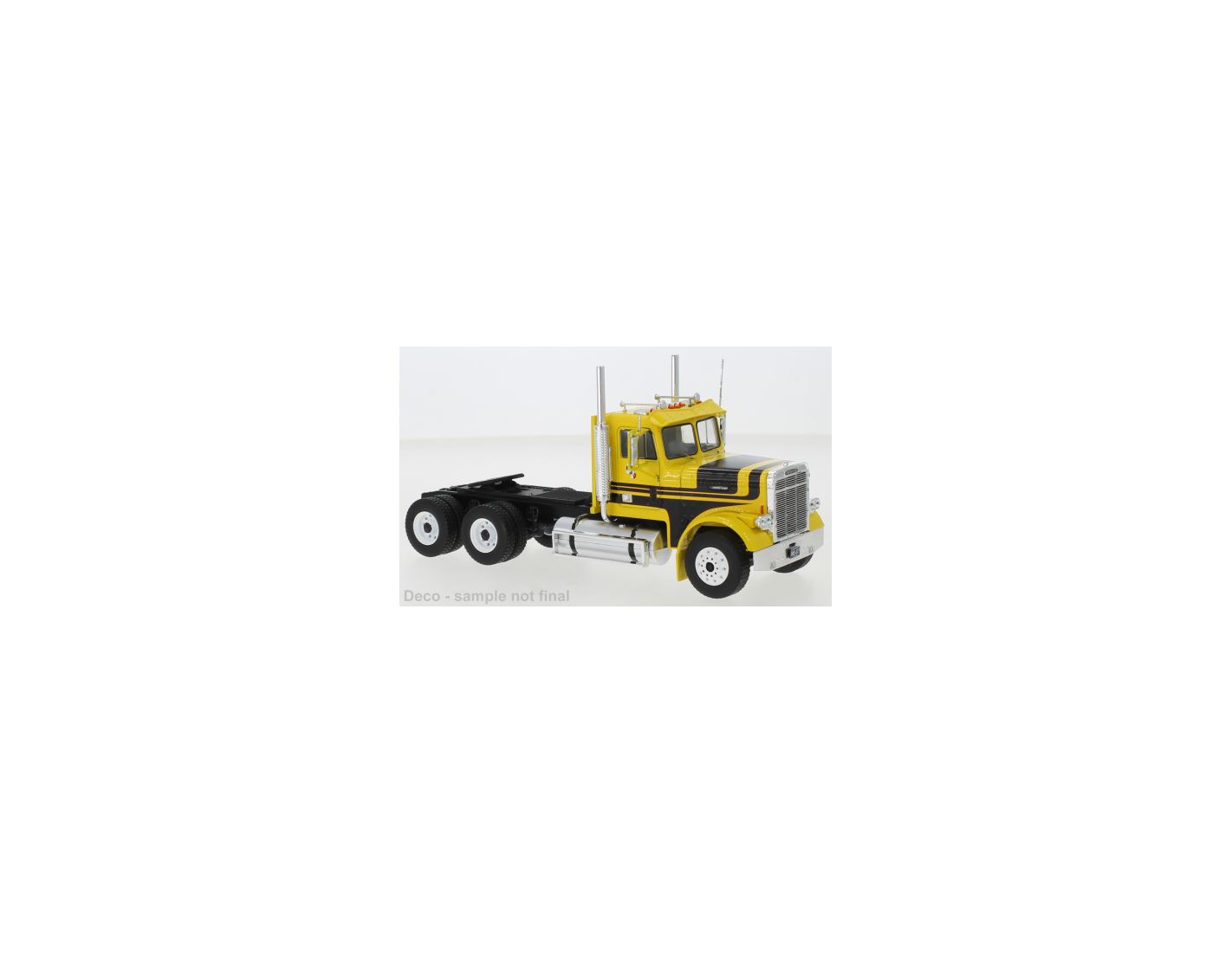 IXO MODEL TR116 FREIGHTLINER FLC 120 64 T 1977 YELLOW 1:43 Modellino