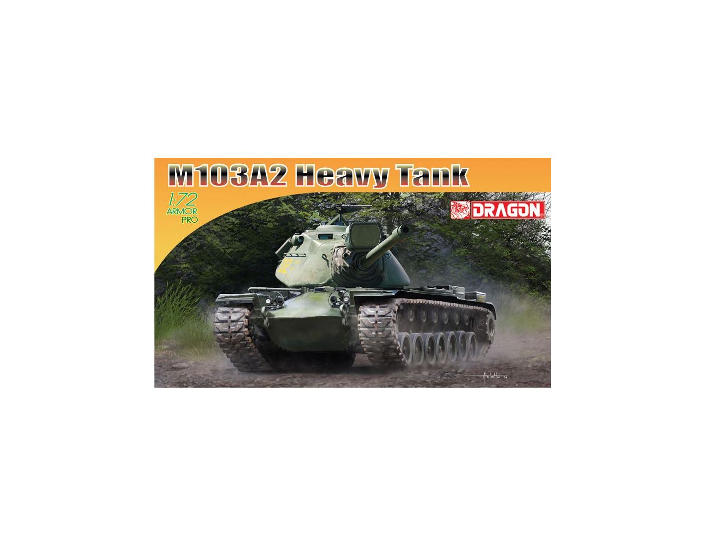 DRAGON D7523 M103A2 HEAVY TANK KIT 1:72 Modellino