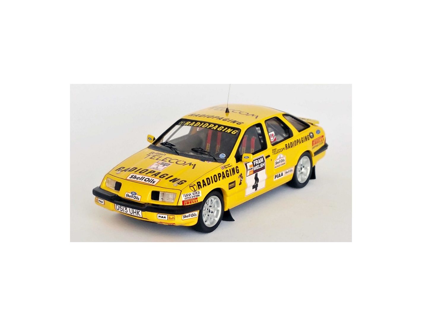 TROFEU TFRRUK82 FORD SIERRA XR4x4 10th WELSH RALLY 1987 LOVELL/FREEMAN ...