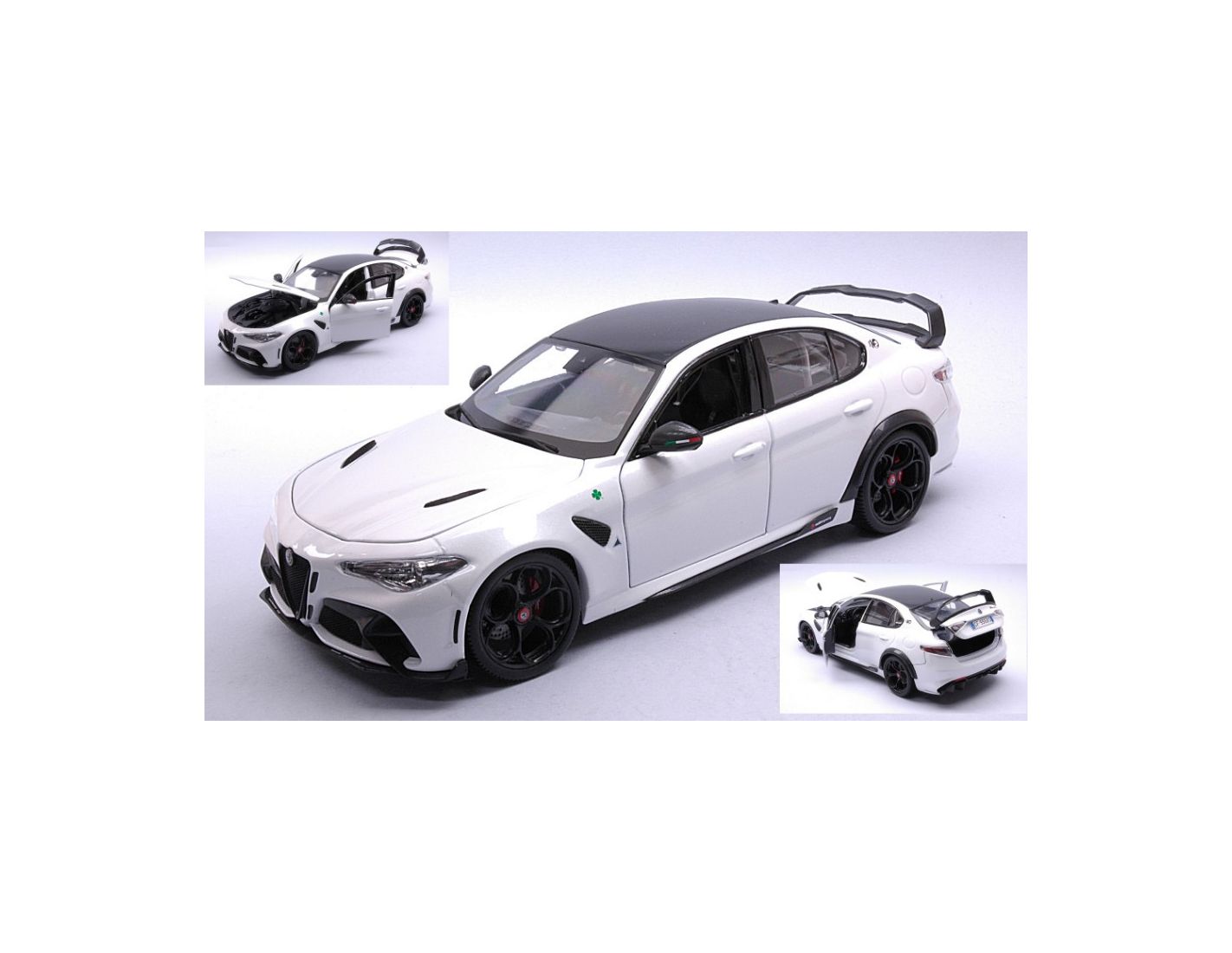 BBURAGO BU01448 ALFA ROMEO GIULIA GTA 2020 WHITE 1:18 Modellino