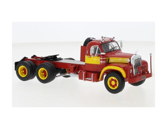 IXO MODEL TR131 MACK B 61 1953 RED/YELLOW 1:43 Modellino
