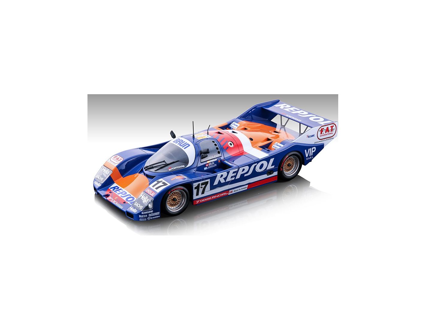 TECNOMODEL TMD18271B PORSCHE 962C N.17 LM 1991 LARRAURI/PAREJA/BRUN 1:18 Modellino