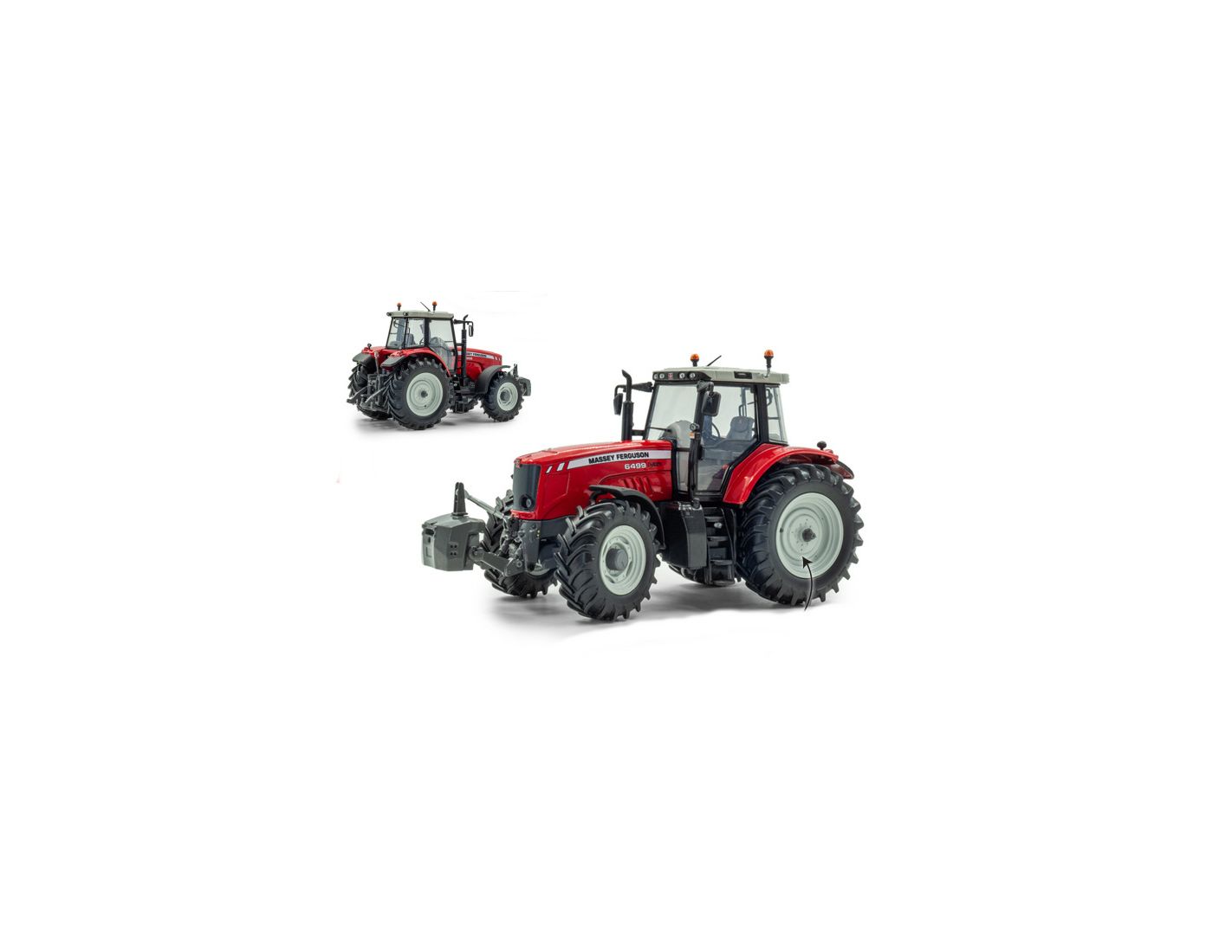 UNIVERSAL HOBBIES UH6473 TRATTORE MASSEY FERGUSON 6499 DYNA-6 1:32 ...