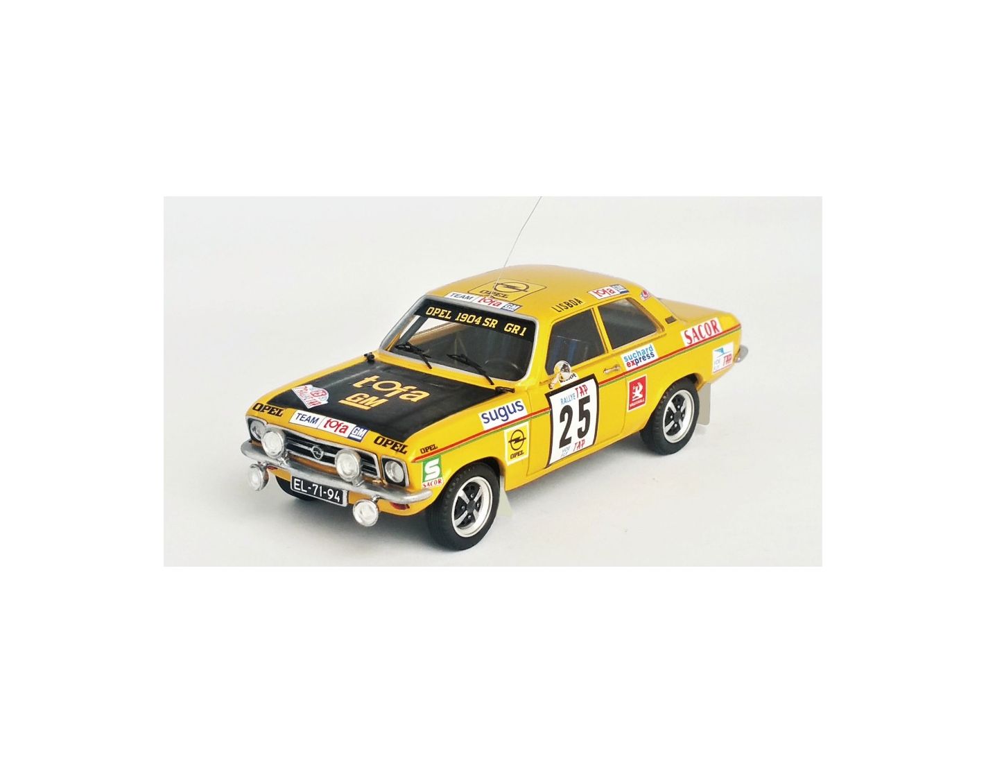 TROFEU TFDSN89 OPEL ASCONA 7th TAP RALLY 1973 MEQUEPE/AMARAL 1:43 Modellino