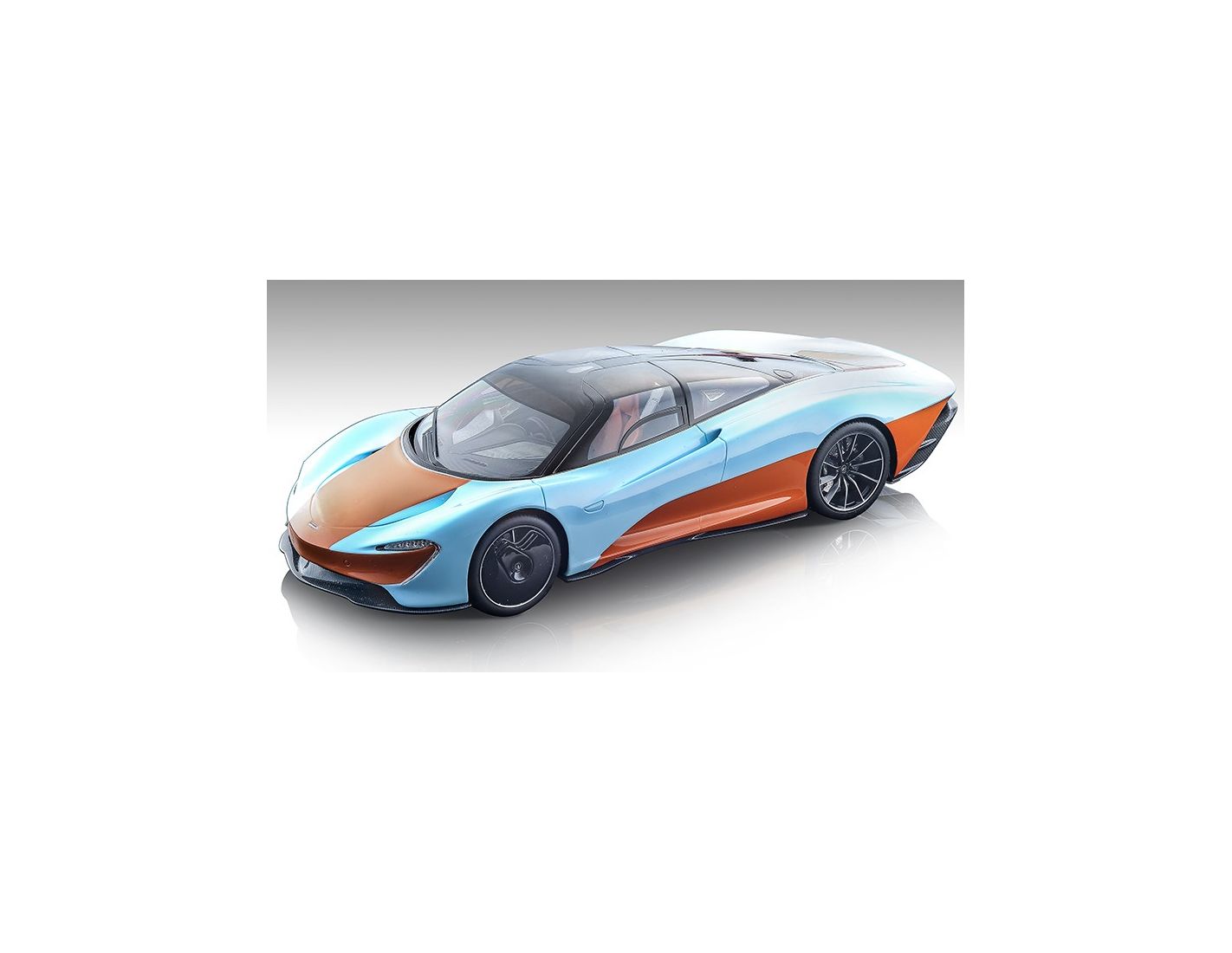 TECNOMODEL TMD43EX10E MCLAREN SPEEDTAIL 2020 LIGHT BLUE/ORANGE 1:43 ...