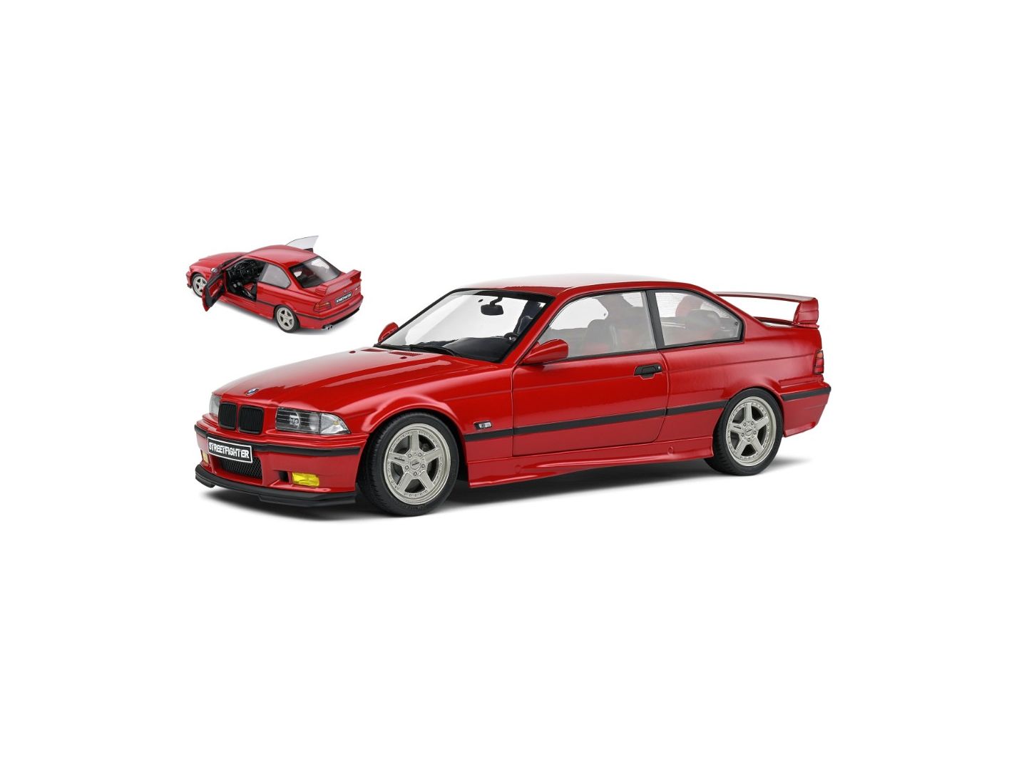 SOLIDO SL1803911 BMW E36 COUPE M3 STREETFIGHTER 1994 RED 1:18 Modellino