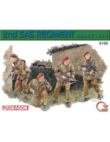 DRAGON D6199 2nd SAS REGIMENT (FRANCE 1944) KIT 1:35 Modellino