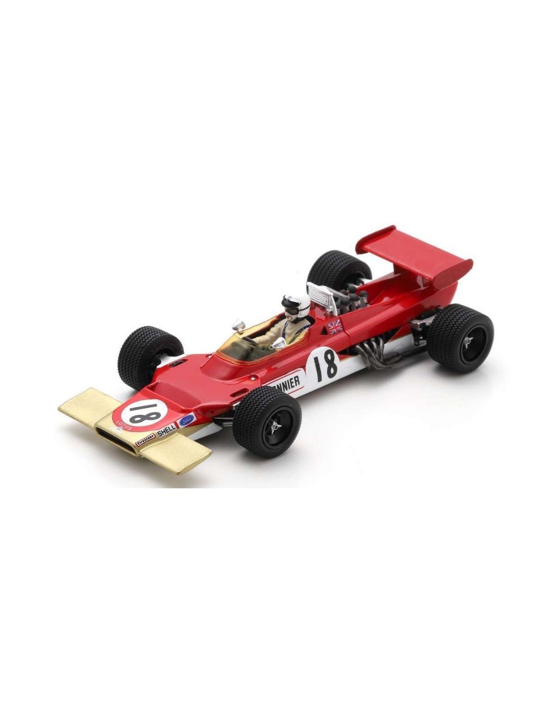 SPARK MODEL S6353 LOTUS 63 JO BONNIER 1969 N.18 BRITISH GP 1:43 Modellino