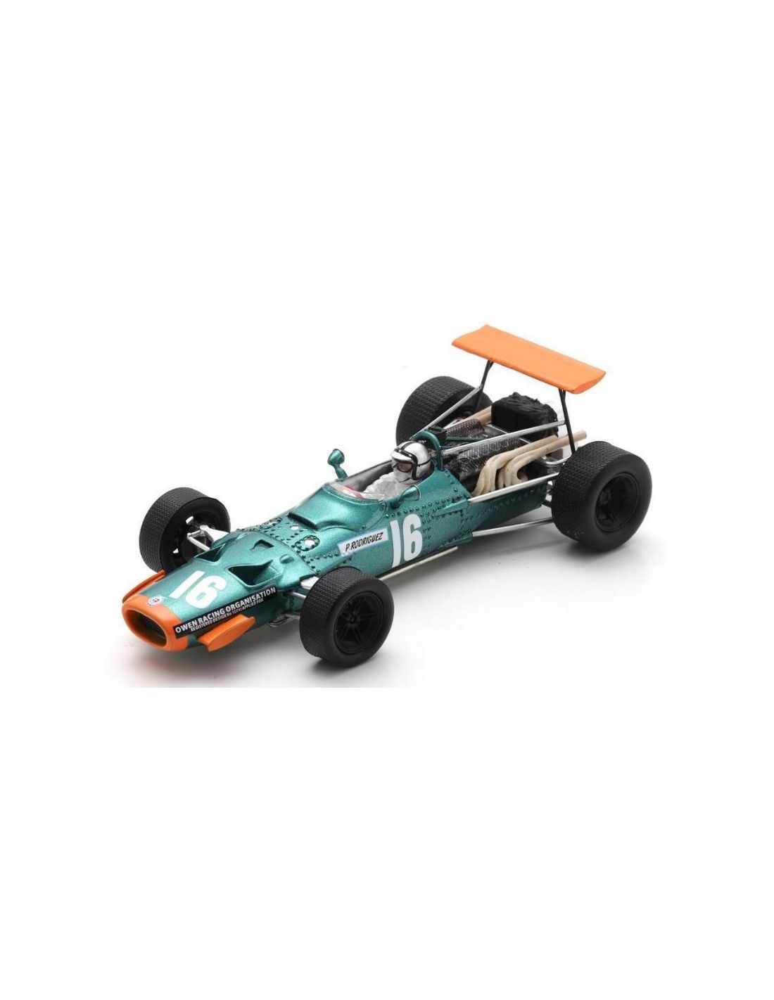 SPARK MODEL S5703 BRM P133 PEDRO RODRIGUEZ 1968 N.16 3rd CANADIAN GP 1:43 Modellino