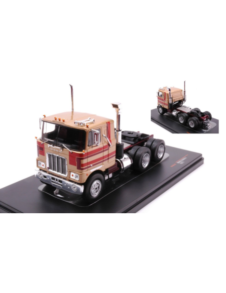 Ixo model TR168 MACK SERIE F 1977 MET.BEIGE/RED 1:43 Modellino