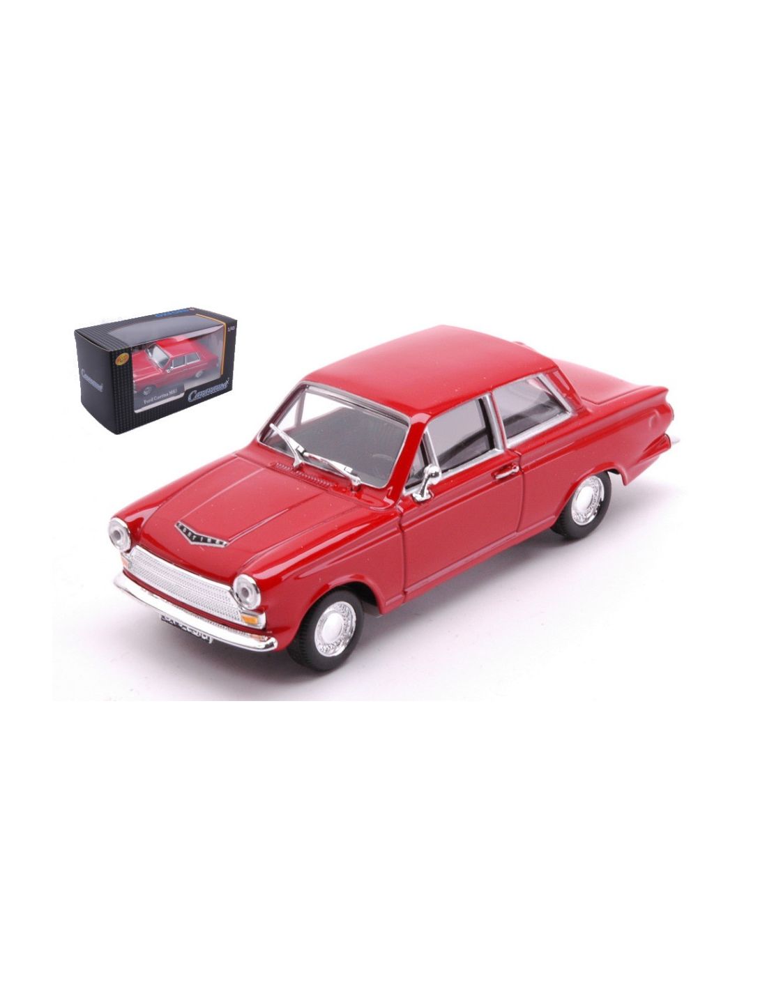 CARARAMA CA417060 FORD CORTINA MKI RED 1:43 Modellino