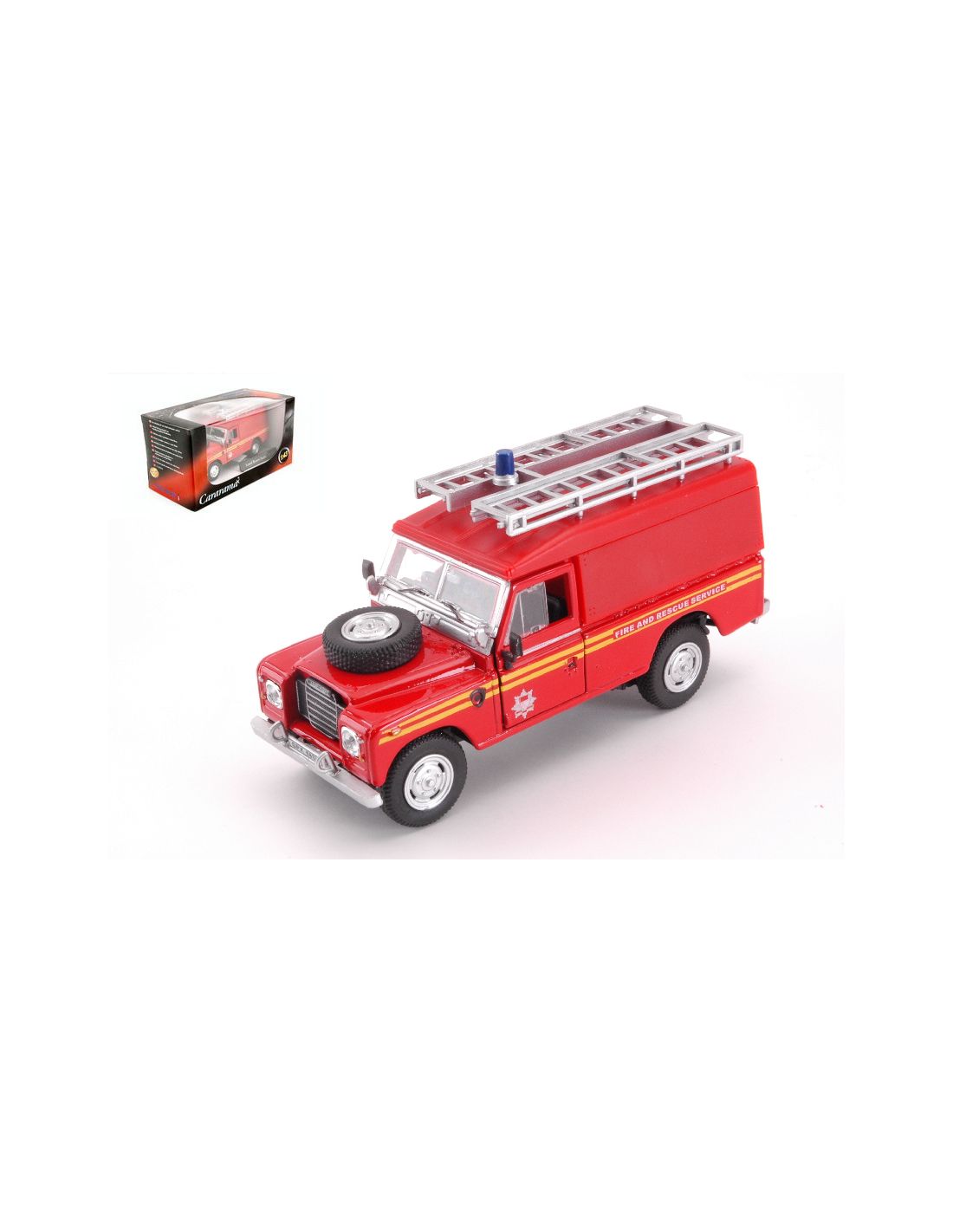 CARARAMA CACR039 LAND ROVER SERIE III 109 FIRE BRIGADE 1:43 Modellino