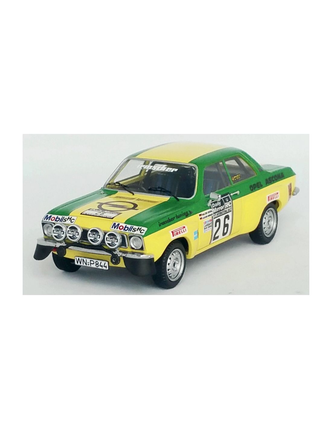 TROFEU TFDSN154 OPEL ASCONA N.26 RAC RALLY 1973 ROHRL-BERGER 1:43 Modellino