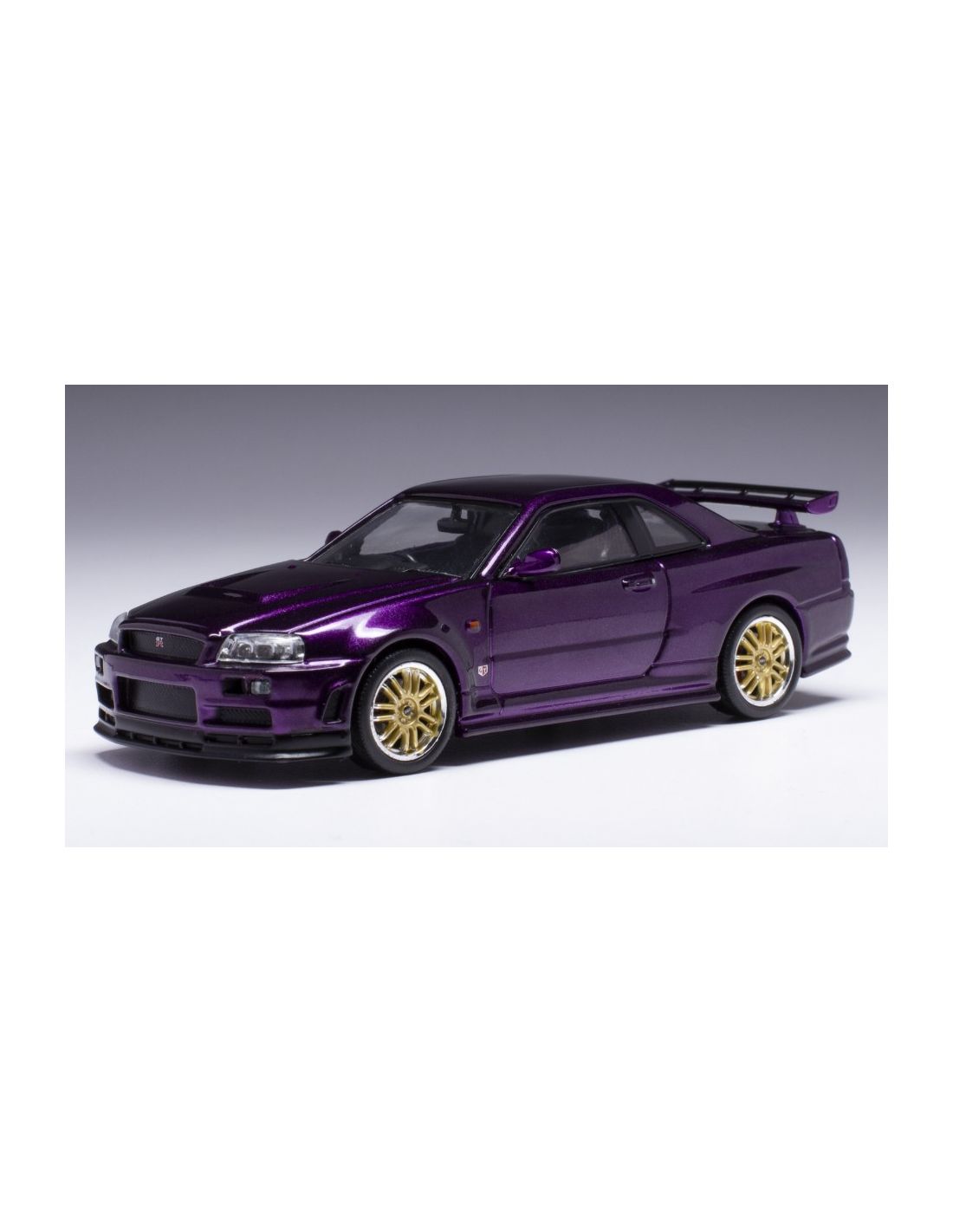 IXO MODEL CLC526 NISSAN SKYLINE GT-R R34 2002 MET.VIOLET 1:43 Modellino