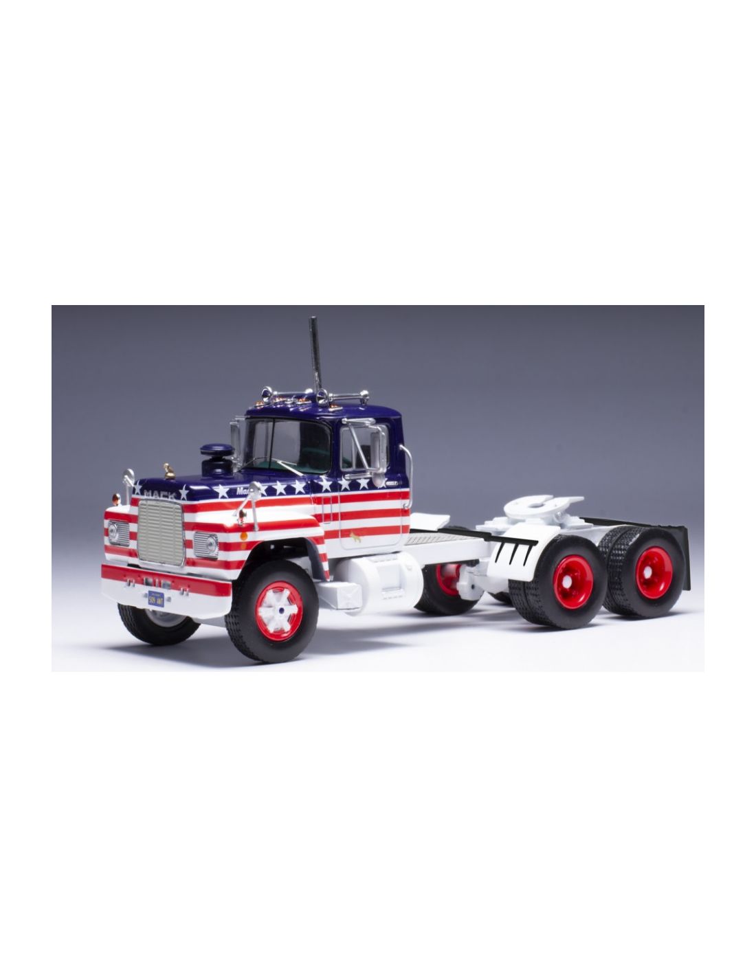 IXO MODEL TR178 MACK R-SERIES 1966 RED/BLUE 1:43 Modellino