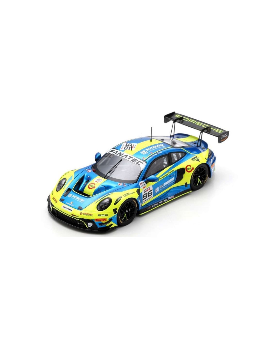 SPARK MODEL SB702 PORSCHE 911 GT3 R N.96 5th 24 H SPA 2023 OLSEN ...