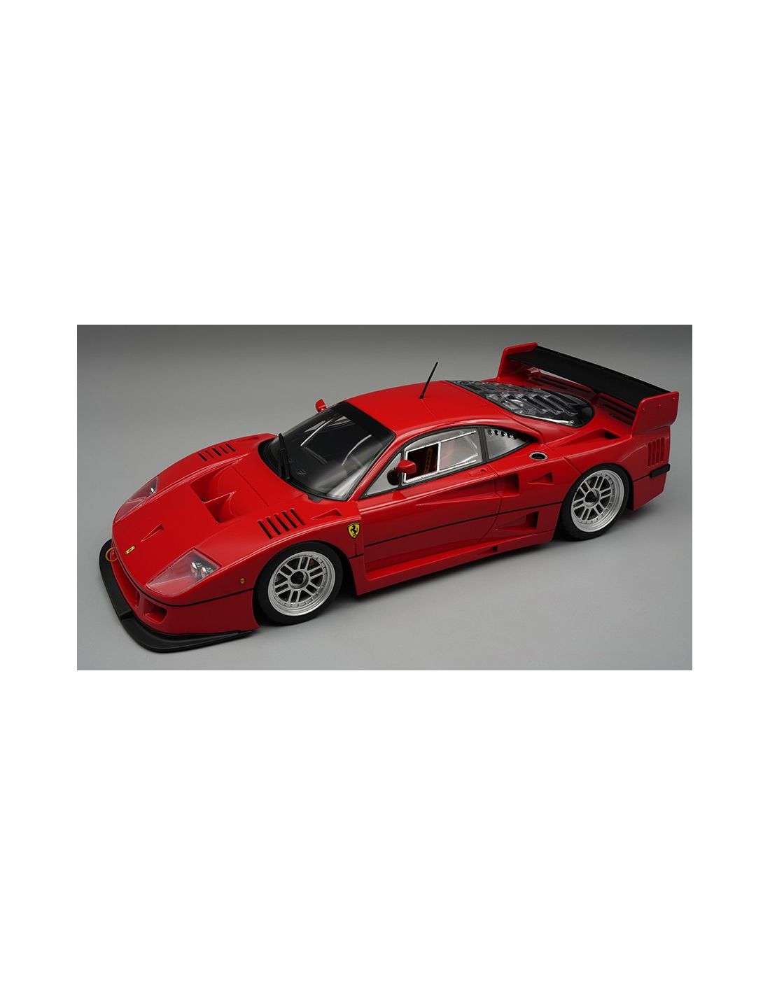 TECNOMODEL TMD18286G FERRARI F40 LM 1996 PRESS VERSION RED WITH BBS ...